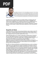 Carrera y Filantropía de Lionel Messi | PDF | Lionel Messi | Asociación ...