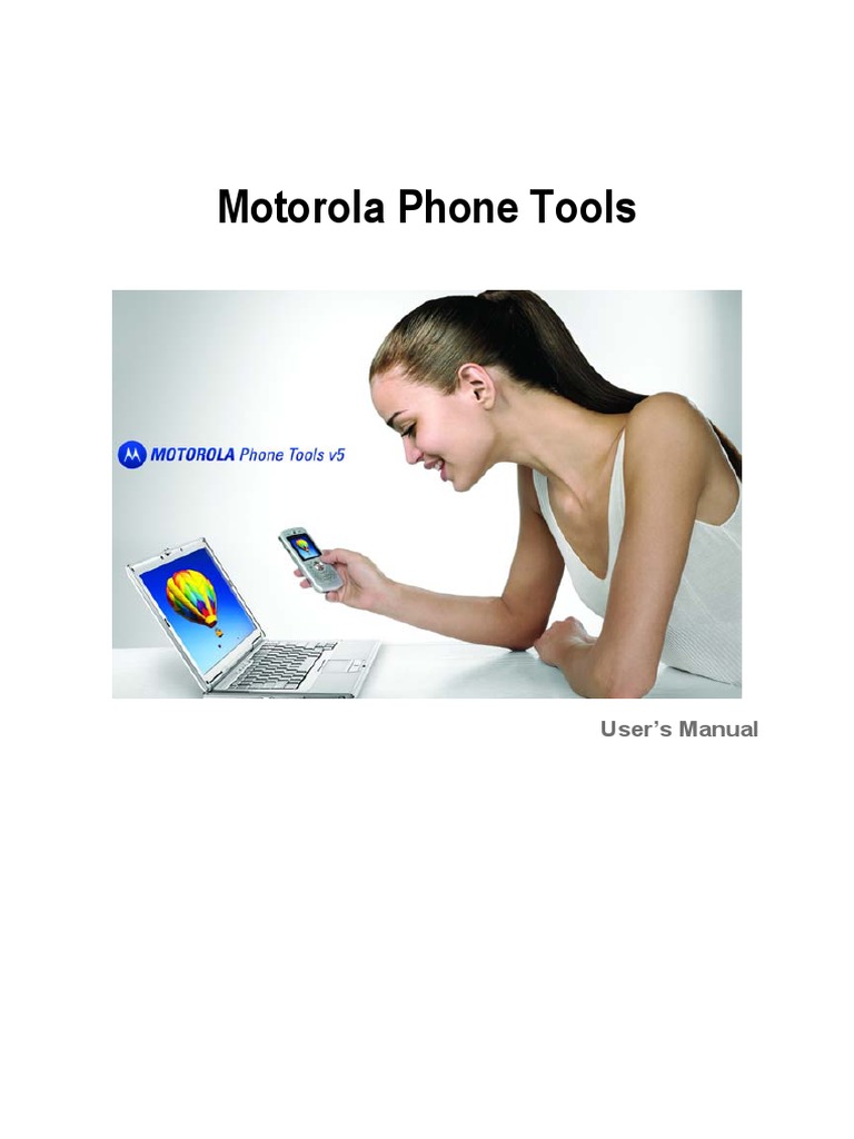 MotorolaPhoneToolsV5 - Final User Guide | PDF | Window (Computing) | Computer File