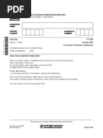 Cambridge IGCSE: First Language English 0500/22 | PDF | Communication