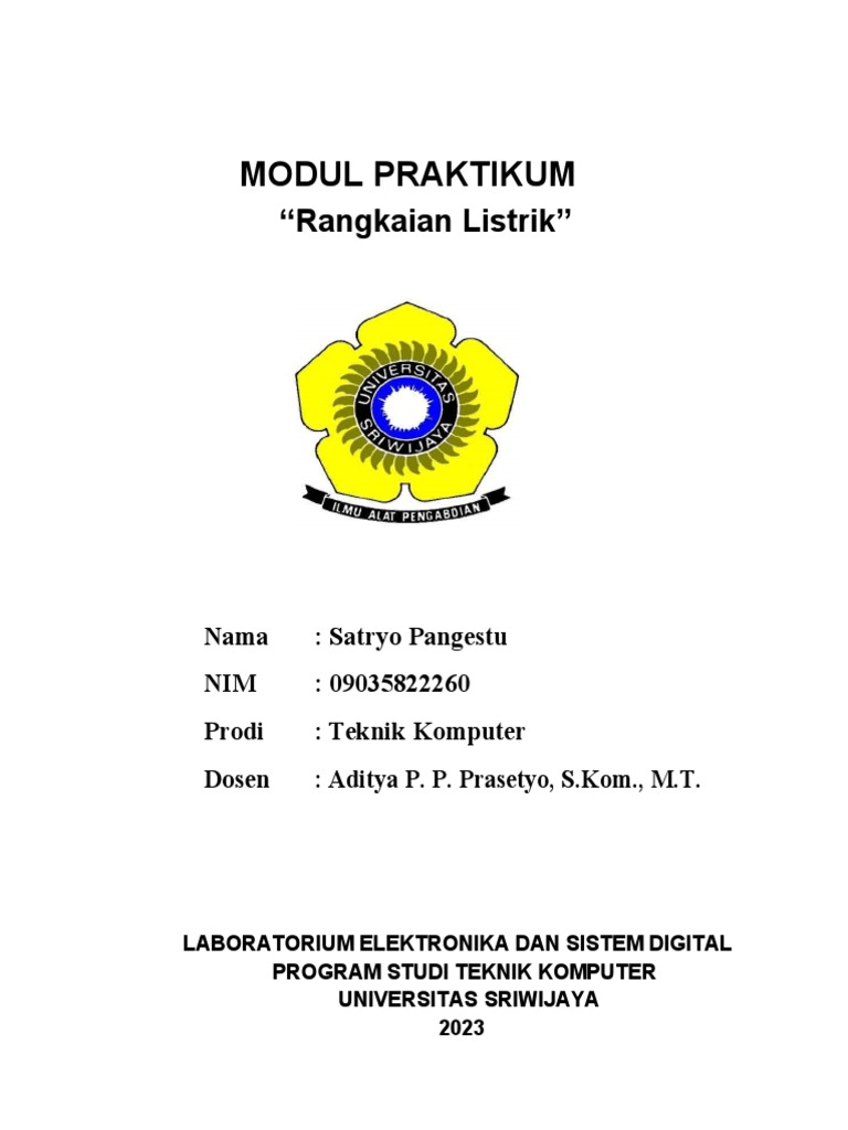 Modul Praktikum: "Rangkaian Listrik" | PDF