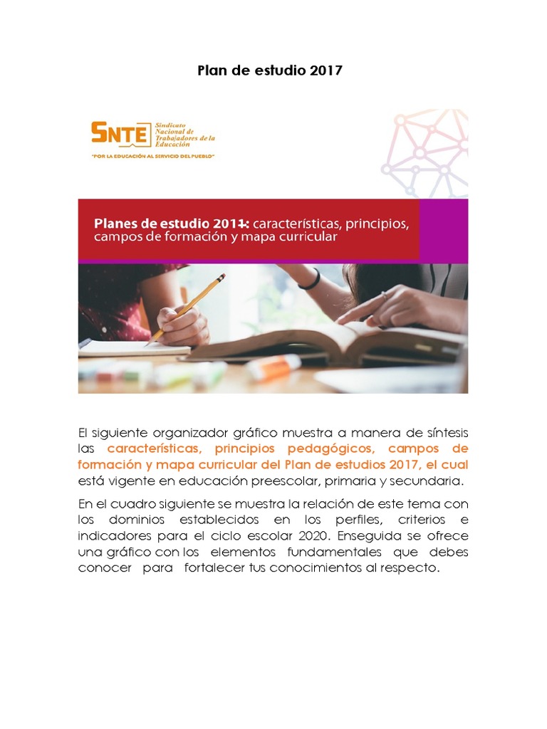 Recurso Didáctico Plan de Estudio 2017 | PDF | Plan de estudios | Educación primaria