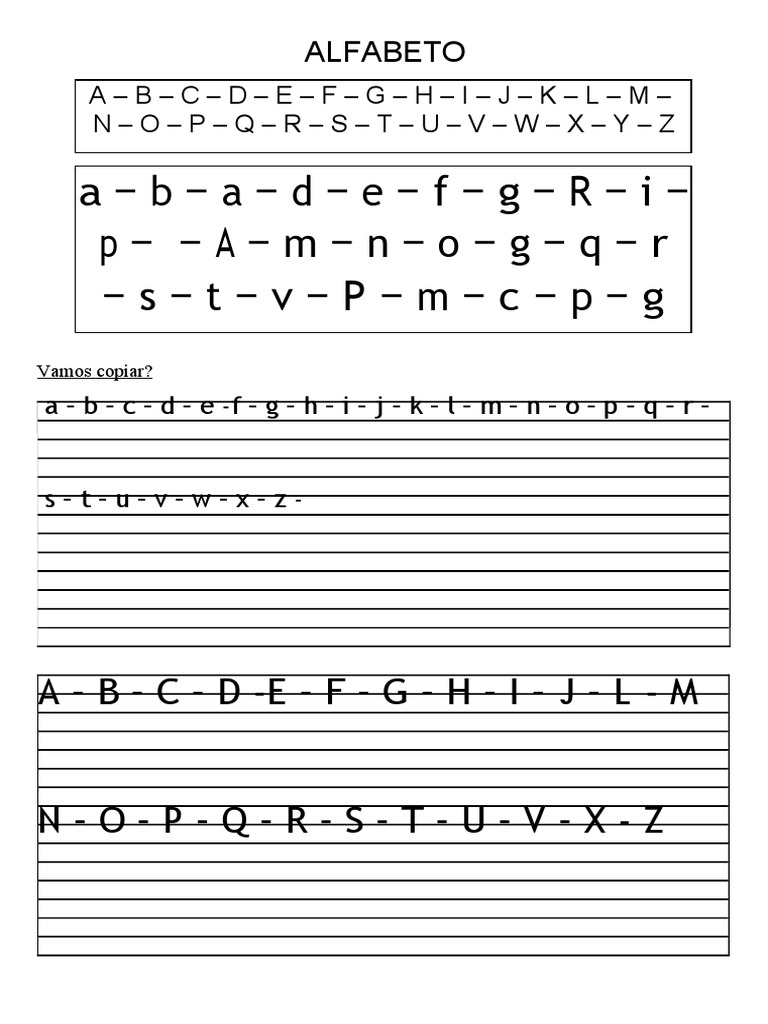 Cartilha Letra Palito | PDF