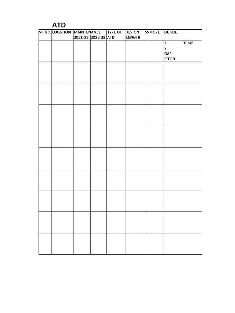 Ohe Maintenance Atd | PDF