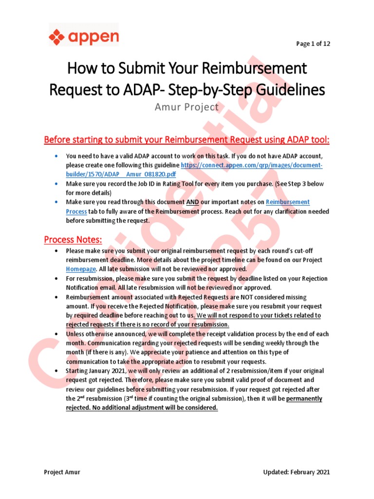 Amur Step-by-Step Guidelines On How To Submit Your Reimbursement ...
