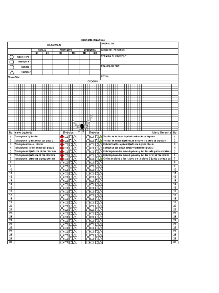 Formato Diagrama Bimanual Meccano Excavadora | PDF