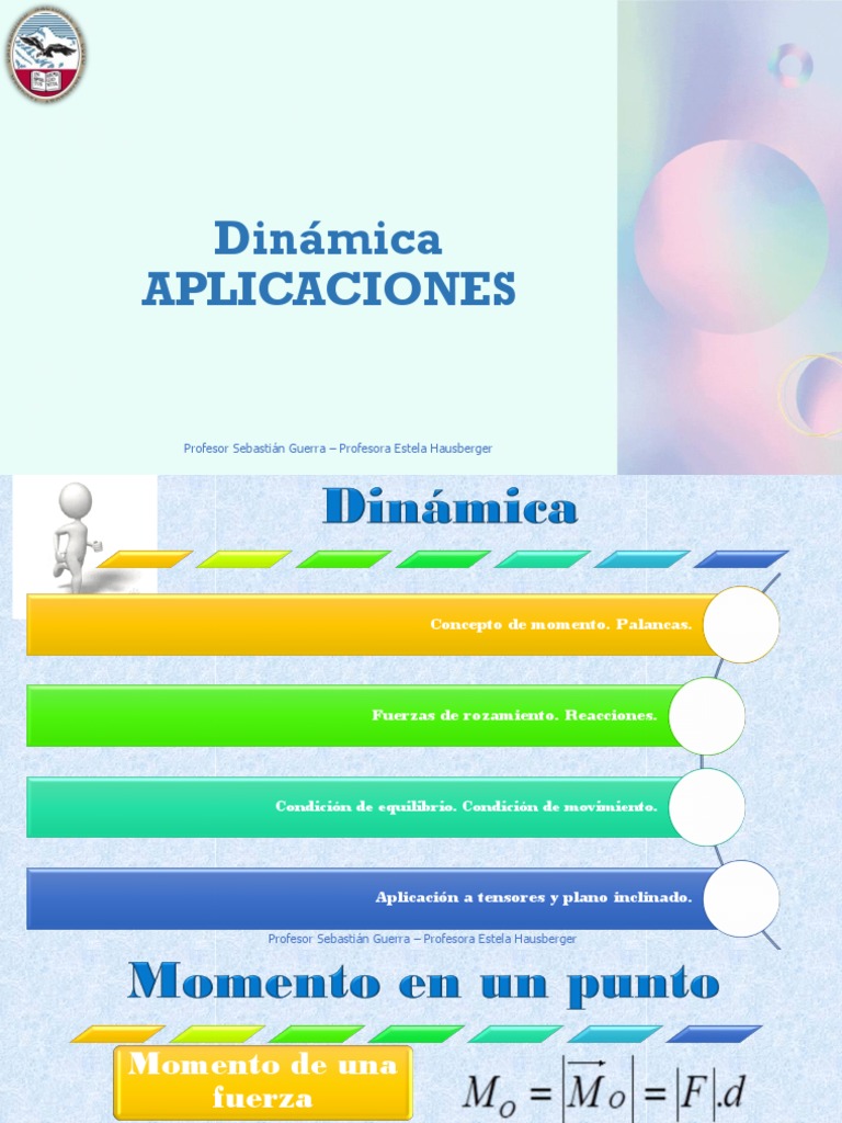 Conceptos básicos de dinámica: momentos, palancas, equilibrio y movimiento | PDF