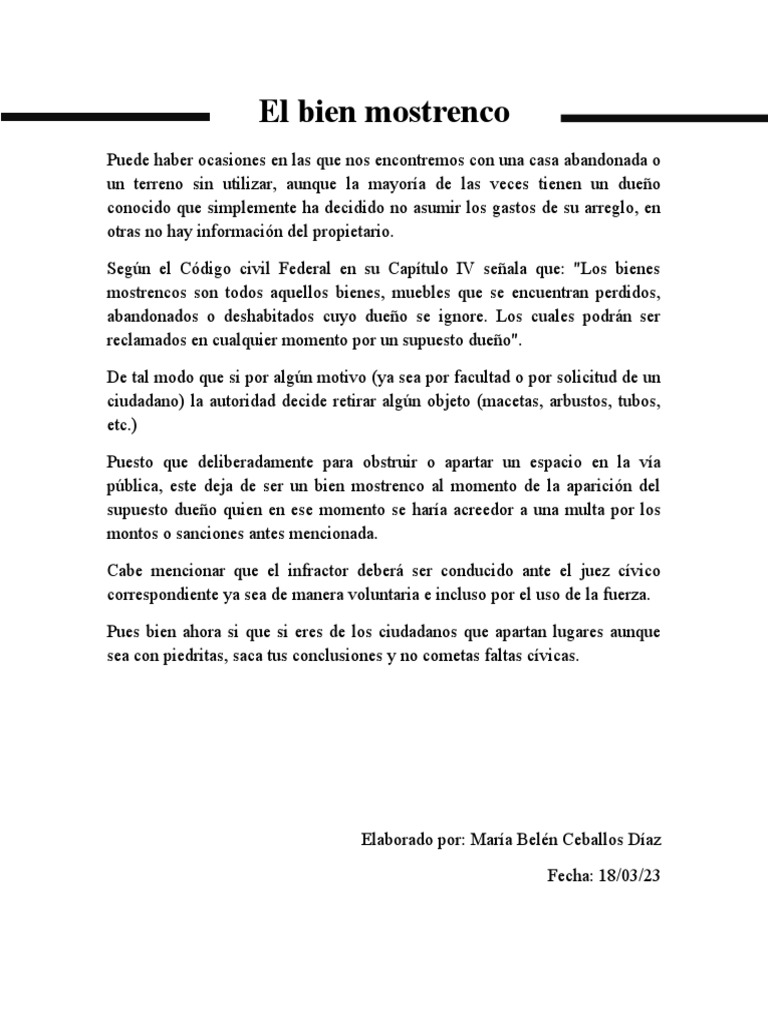Definición de bienes mostrencos | PDF | Política | Derecho