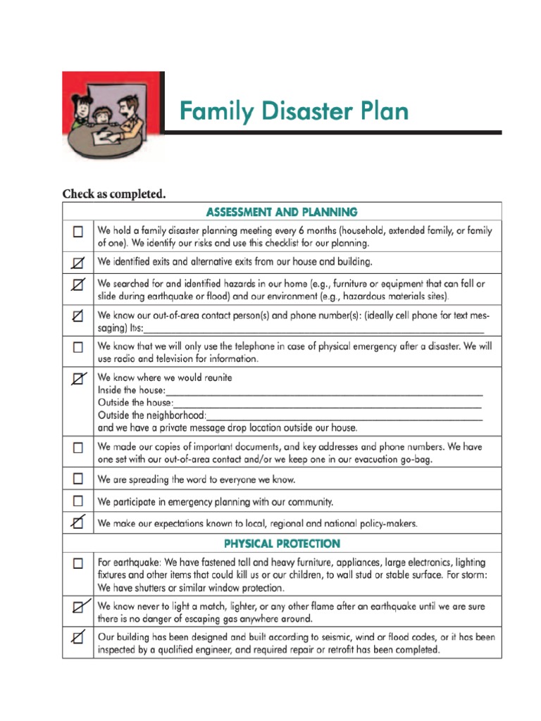 Family Disaster Plan | PDF