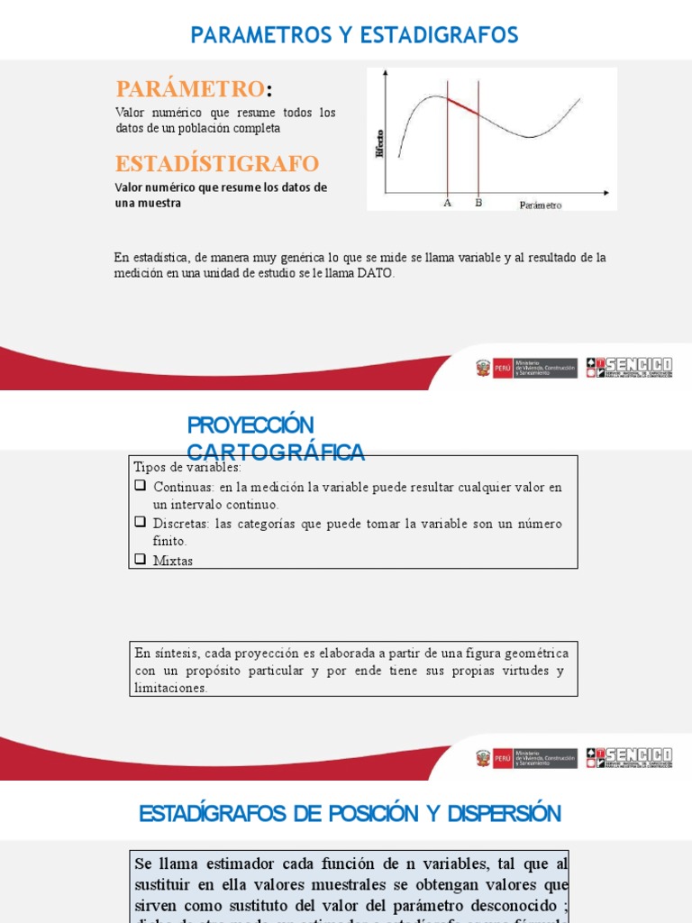 Parámetro Estadístigrafo: Parametros Y Estadigrafos | PDF | Media | Estimador