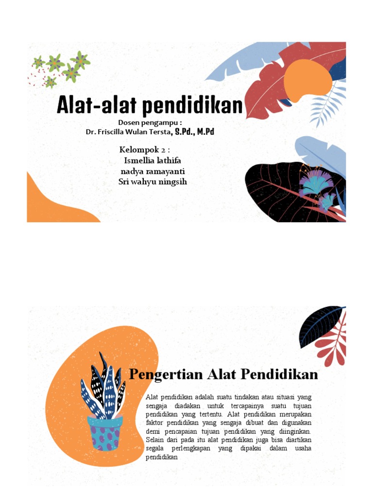 Alat Alat Pendidikan | PDF