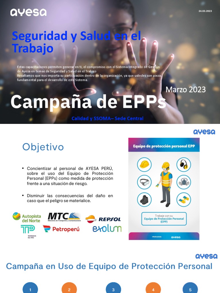 Seguridad Y Salud en El Trabajo: Campaña de Epps | PDF