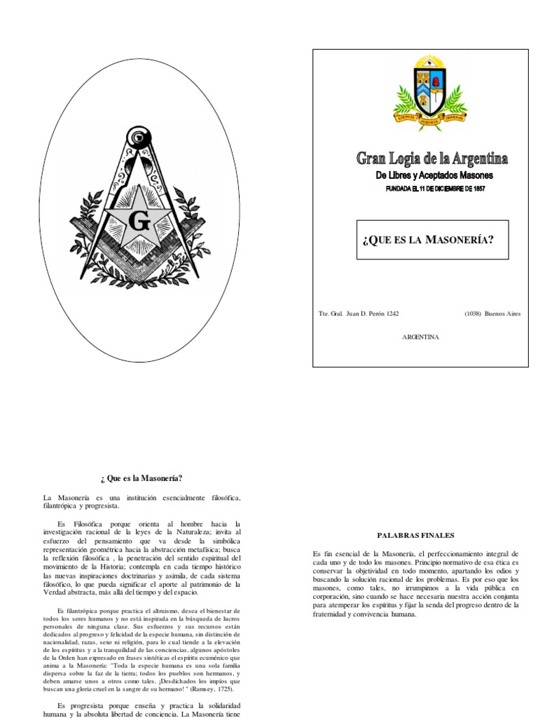 Que Es La Masoneria | PDF | Masonería | Conocimiento