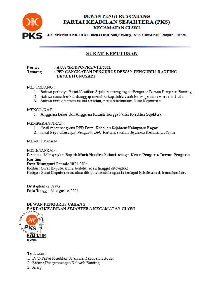 SK DPRa HENDRA BITUNGSARI | PDF | Pengelolaan Keuangan & Uang