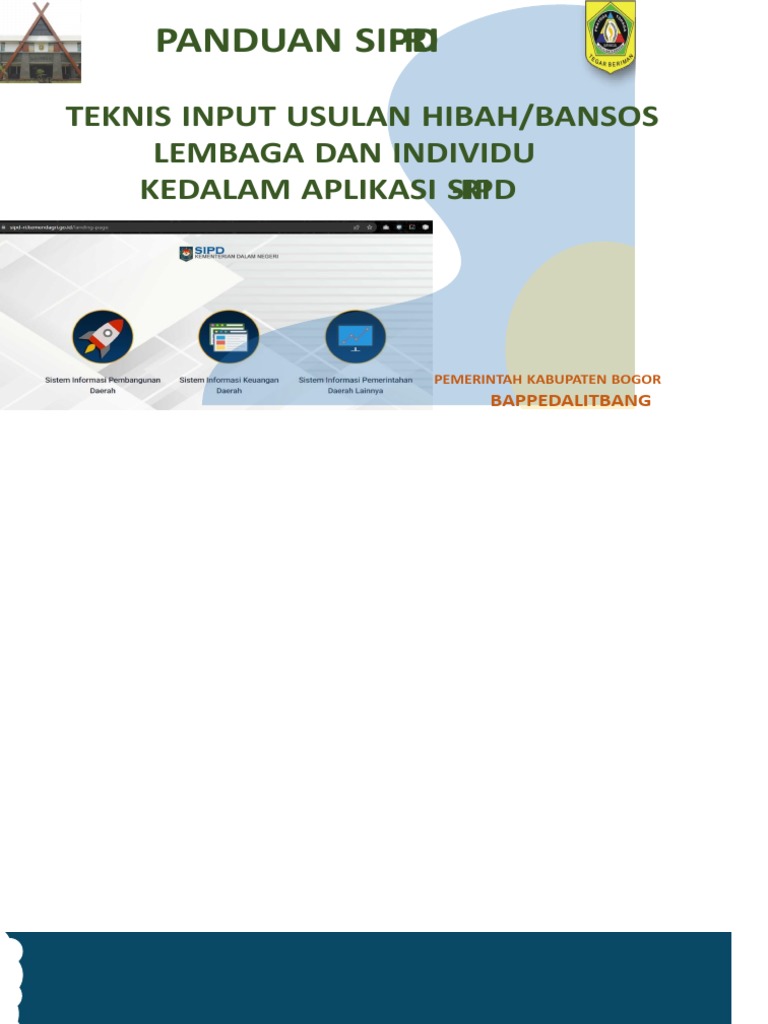 Panduan Usulan Hibah Bansos SIPD-RI | PDF