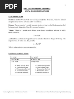 Physics Formulas For Class 9 | PDF