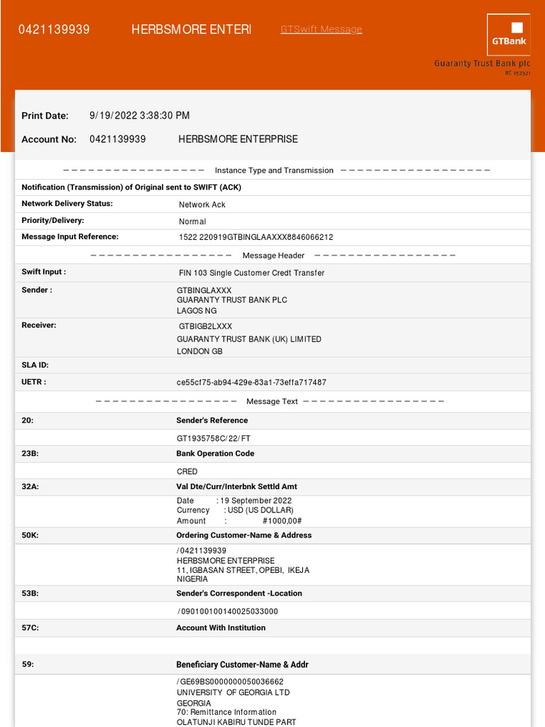 2022-09-19AC - 6379919871002930240421139939HERBSMORE ENTERPRISE - STMT - Telex637991987100293024 ...