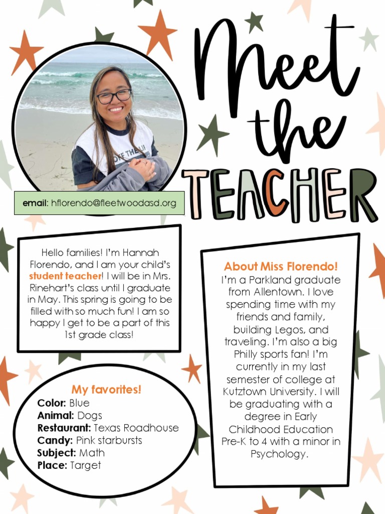 Meet The Teacher Parent Letter | PDF