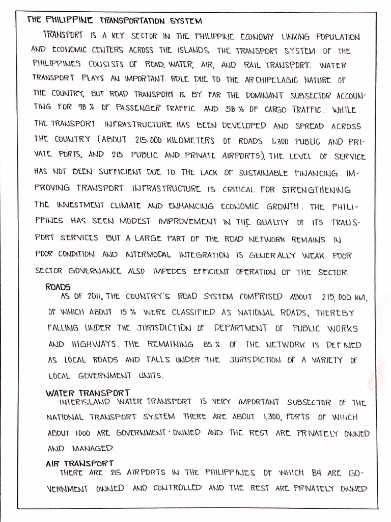 Transportation As A System and Urban Transport Planning | PDF