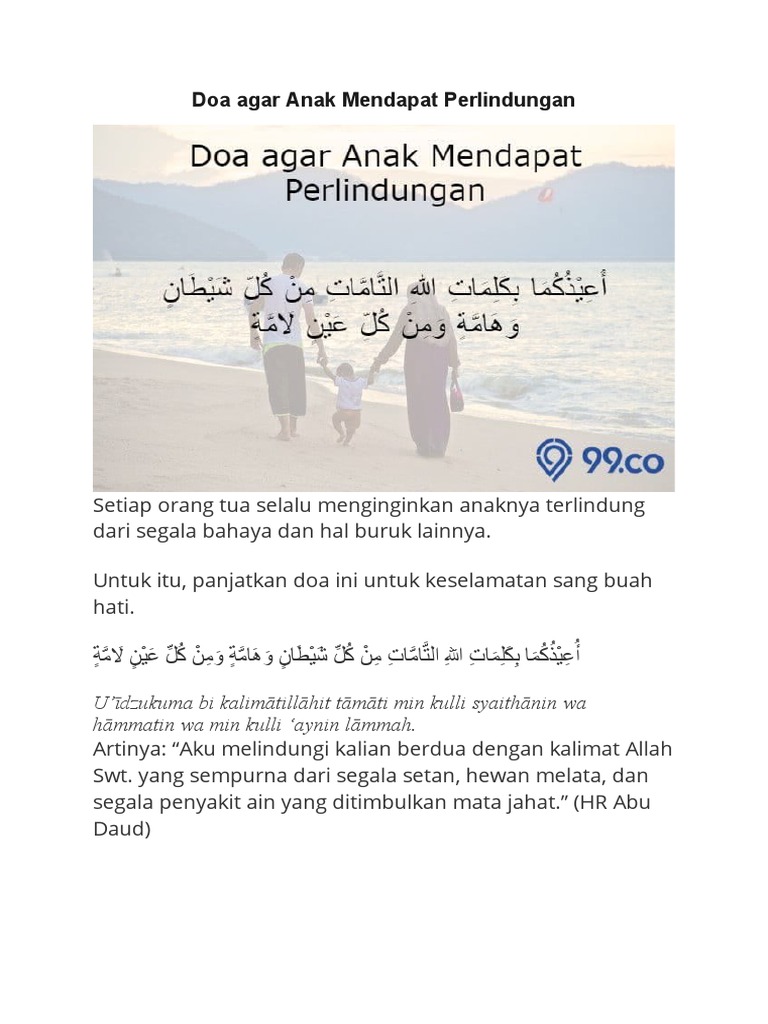 Doa Untuk Anak | PDF