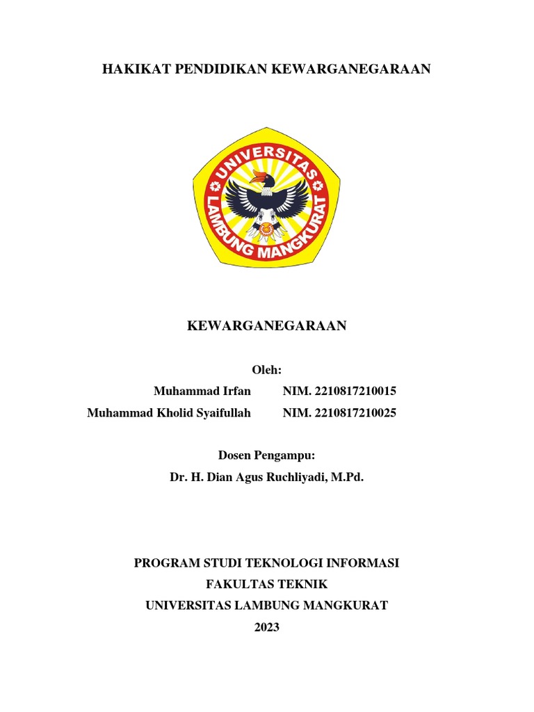 Hakikat Pendidikan Kewarganegaraan (Kelompok 2) | PDF | Ilmu Sosial | Sains & Matematika