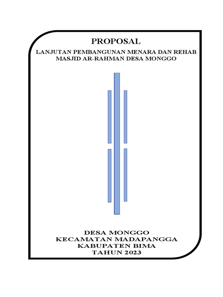 Proposal: Lanjutan Pembangunan Menara Dan Rehab Masjid Ar-Rahman Desa ...