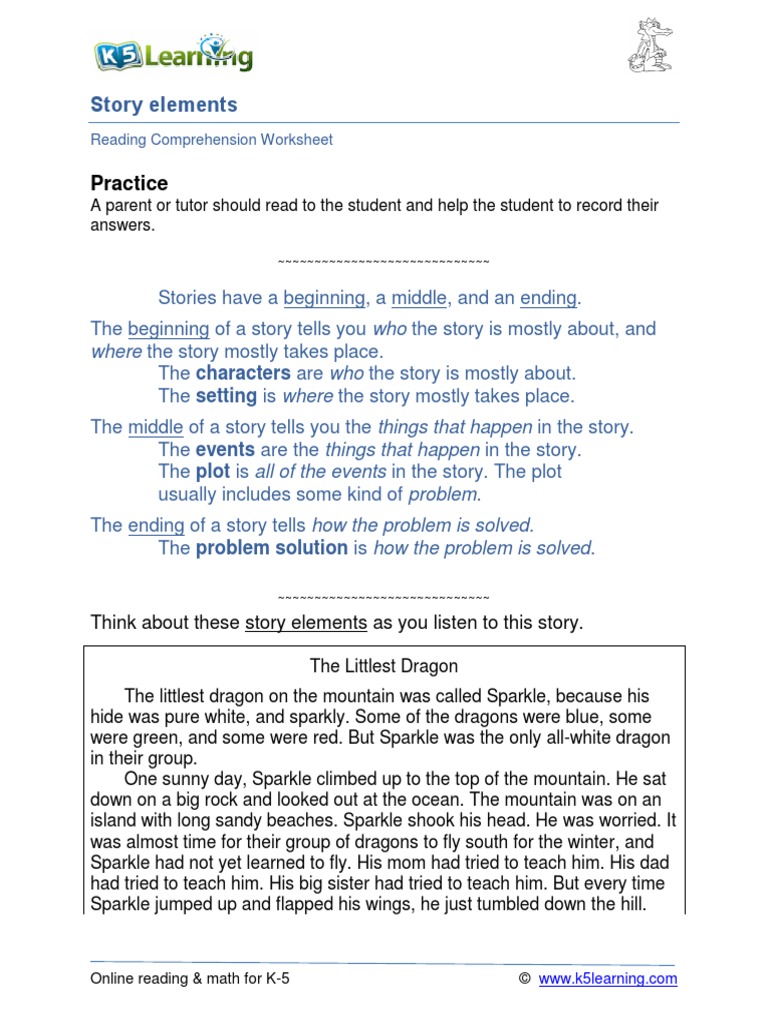 Grade 2 Story Elements A | PDF
