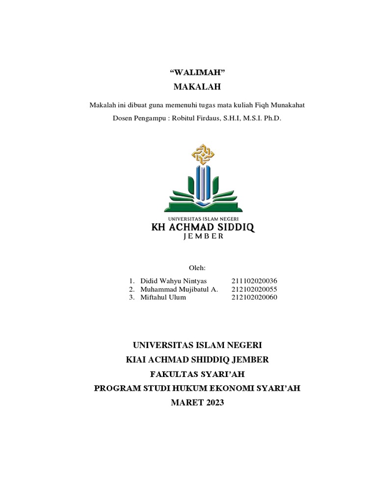 Fiqh Munakahat Kel 5 | PDF Fiqh Munakahat Kel 5 | PDF