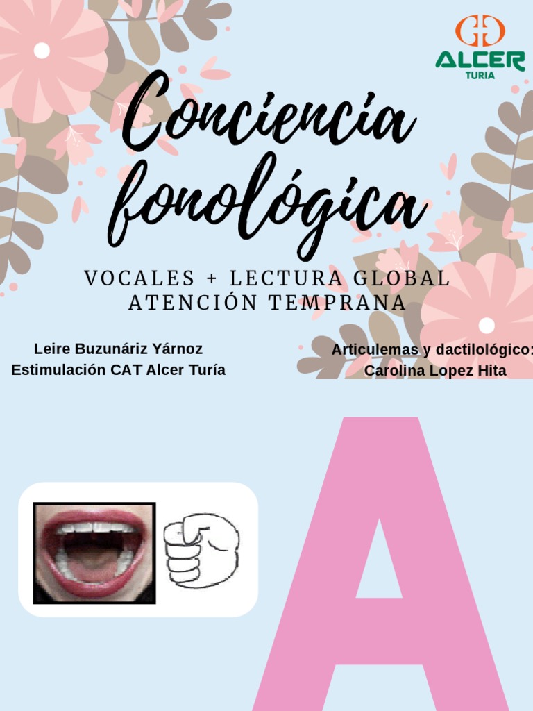 Conciencia Fonológica: Vocabulario Inicial | PDF
