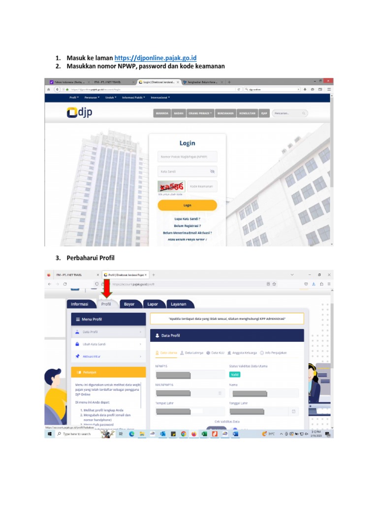 Panduan Pelaporan SPT OP 1770 SS | PDF