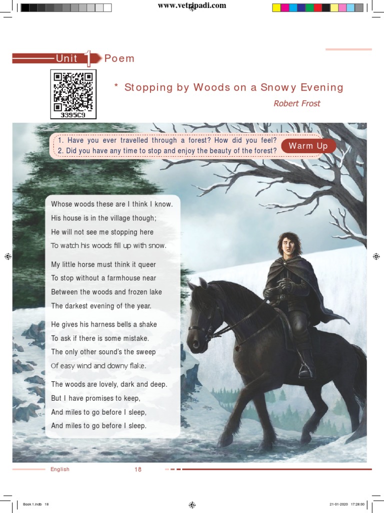 7.stopping by Woods On A Snowy Evening | PDF | Poetry