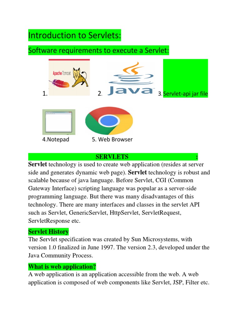 Servlets Pdf Computer Science Information Technology