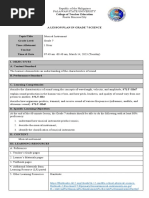 Lesson Plan For Learning A Musical Instrument | PDF | Musical ...