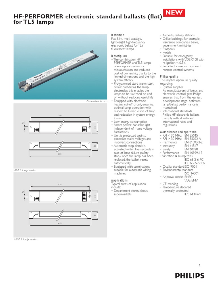 Hf Performer Tl5 Flat Download Free Pdf Mains Electricity Electronics