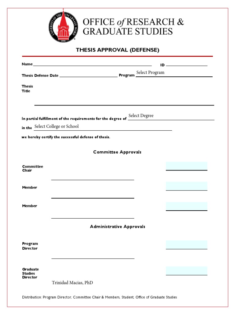 Thesis Approval Form | PDF