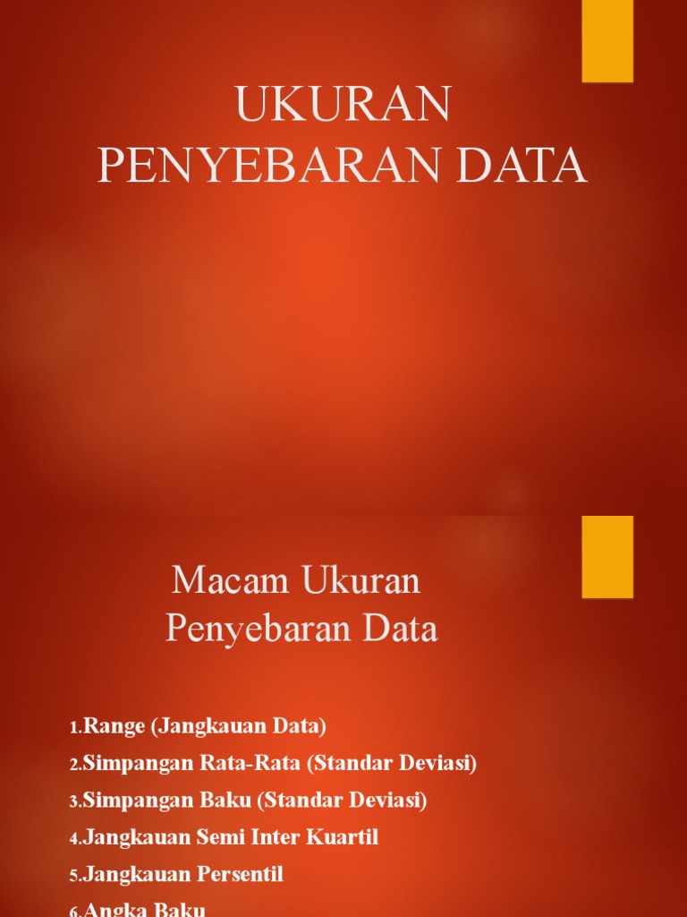 Ukuran Penyebaran Data dan Contohnya | PDF