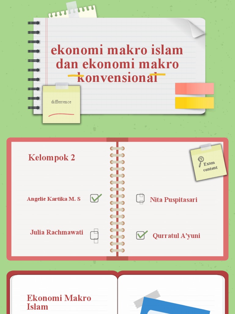 Kel 02 - PPT Perbedaan Ekonomi Makro Islam Dan Konvensional | PDF