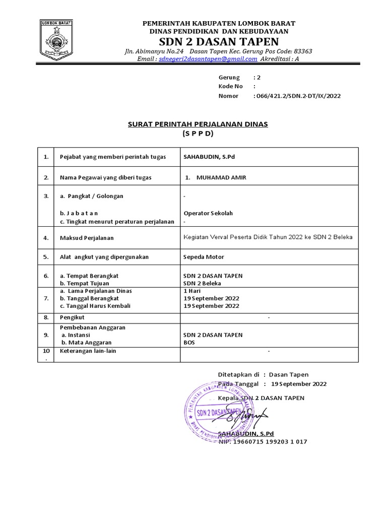 SPPD DAPODIK September | PDF