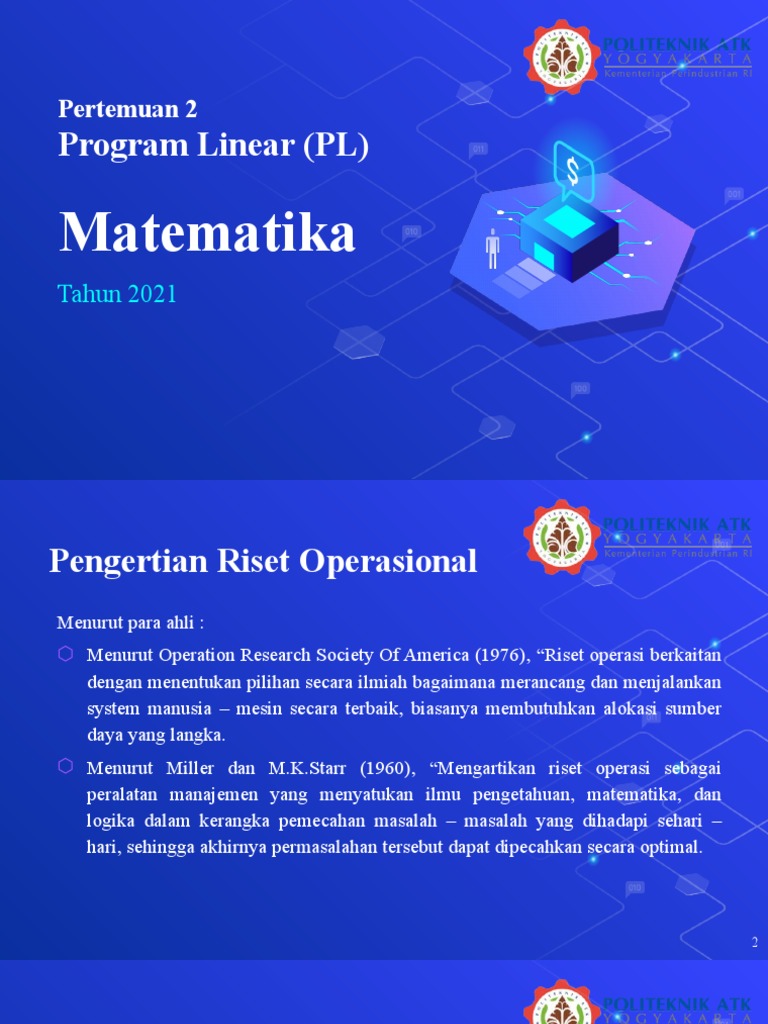 Program Linear Pertemuan 2 | PDF