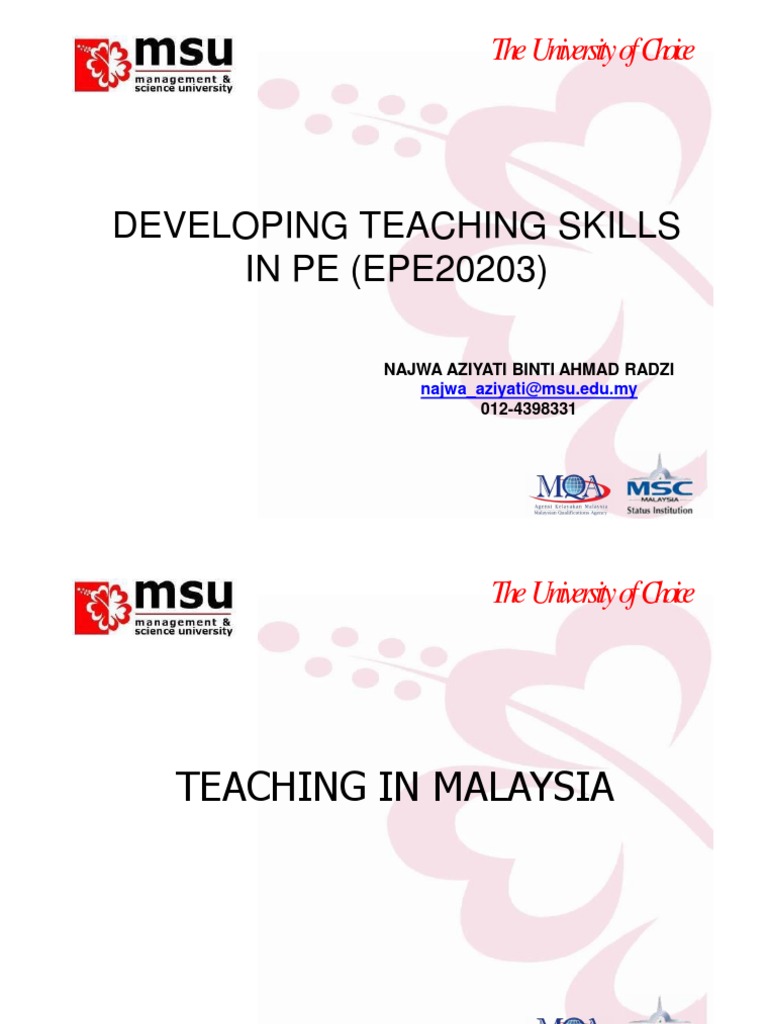 Teaching in Malaysia | PDF | Disability