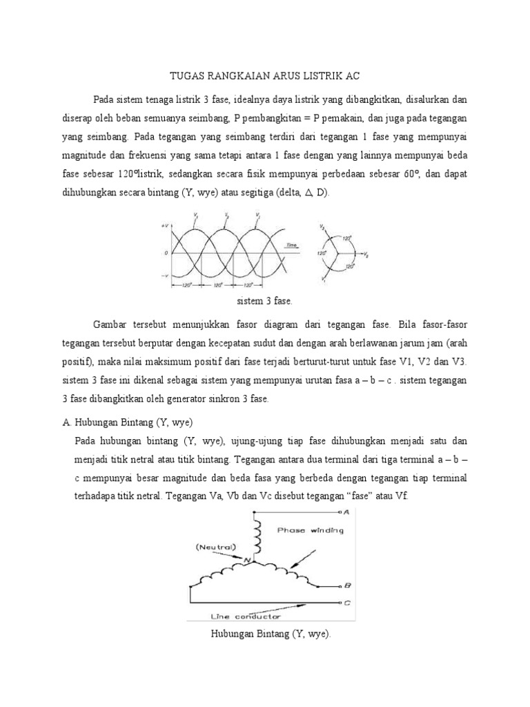TUGAS RANGKAIAN ARUS LISTRIK AC Fix | PDF
