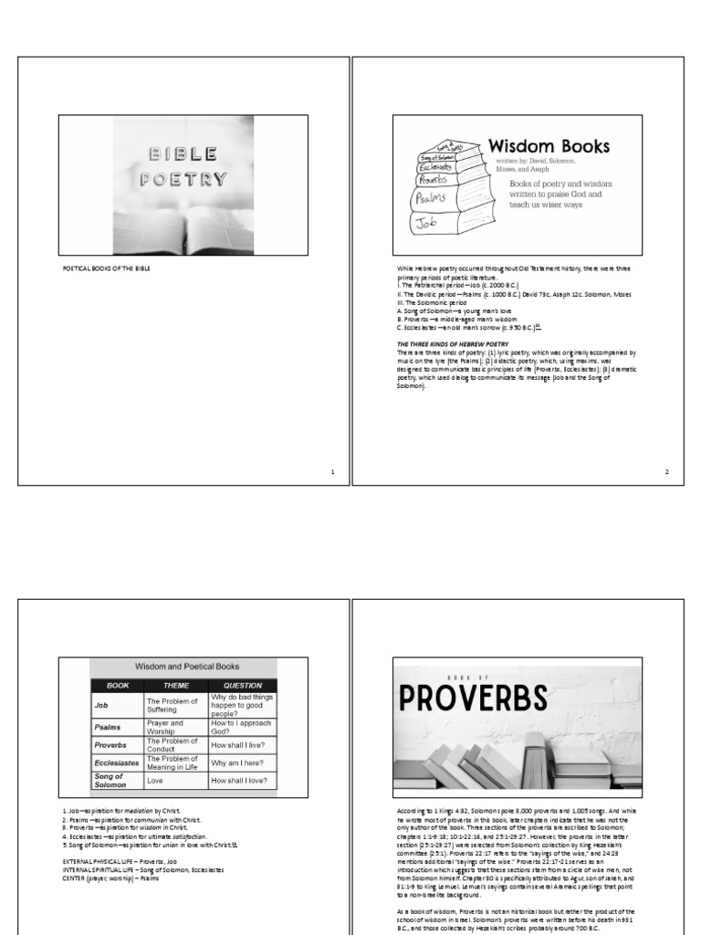 PROVERBS | PDF | Book Of Proverbs | Wisdom