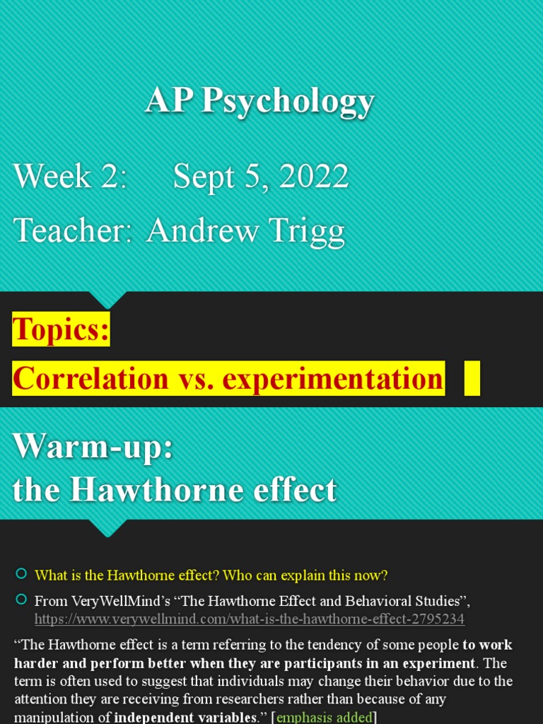 AP Psychology Module 6 | PDF | Experiment | Dependent And Independent ...