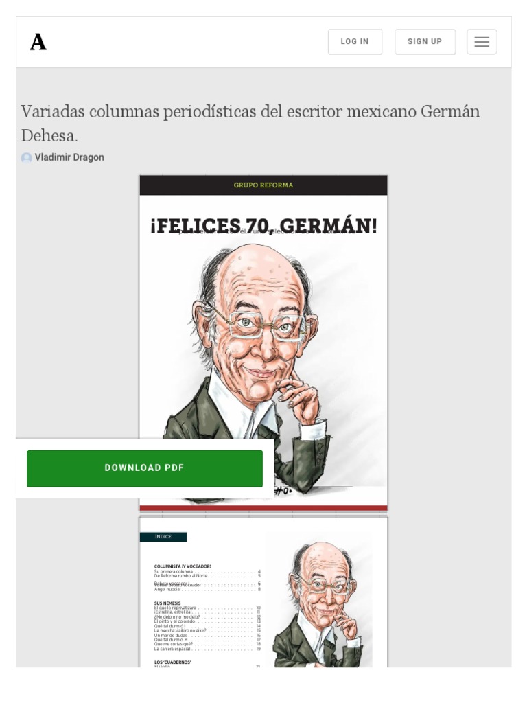 !felices 70, Germán!: Variadas Columnas Periodísticas Del Escritor ...