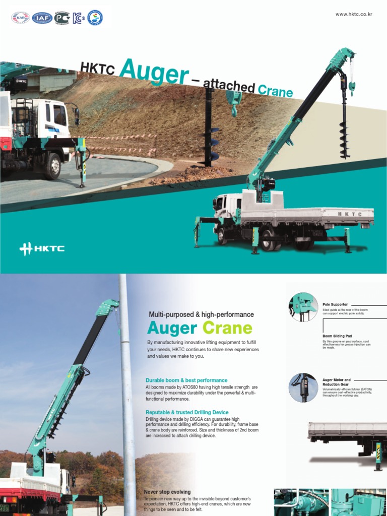 Auger Attached | PDF | Crane (Machine) | Gear