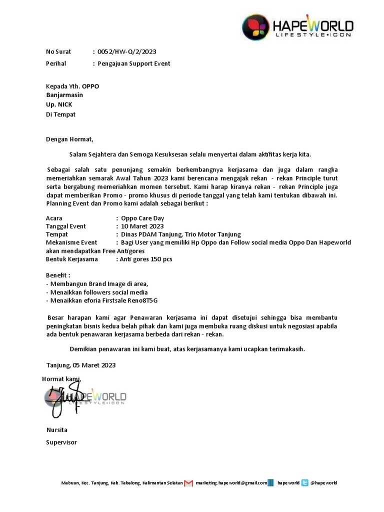 Proposal Support Event | PDF