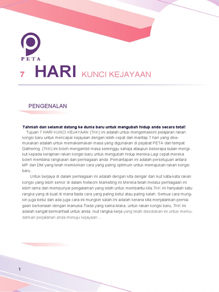 7 Hari Kunci Kejayaan (Latest) 2 Copy 3 | PDF