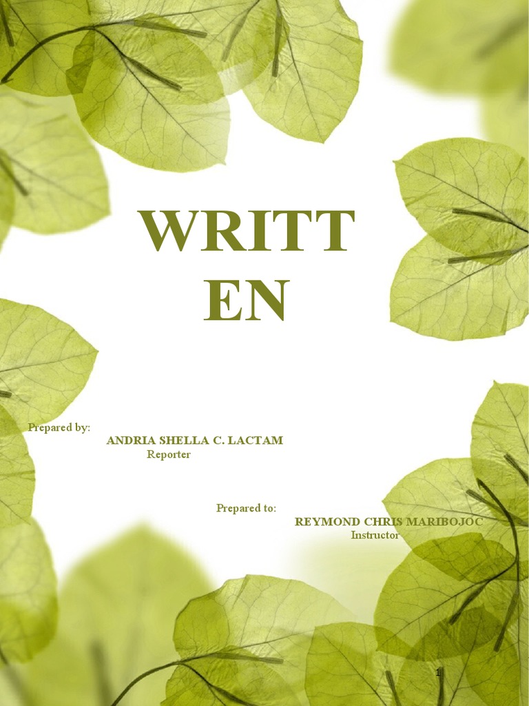 Introduction To Management Written Report | PDF | Human Resources | Policy