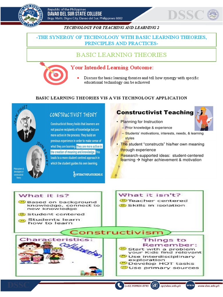Ttl Module 2 Lesson 2 Pdf Learning Learning Theory Education