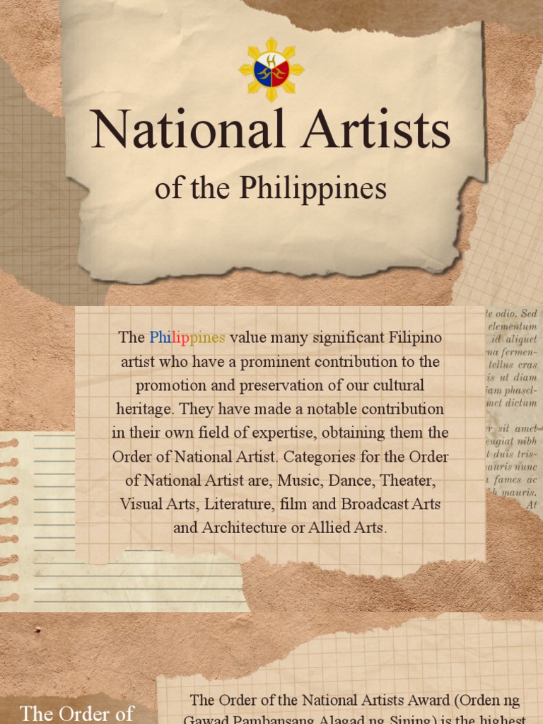National Artists of the Philippines Overview | PDF | The Arts | Philippines