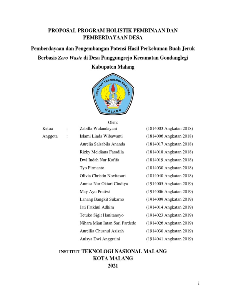 Contoh Proposal 2021 | PDF